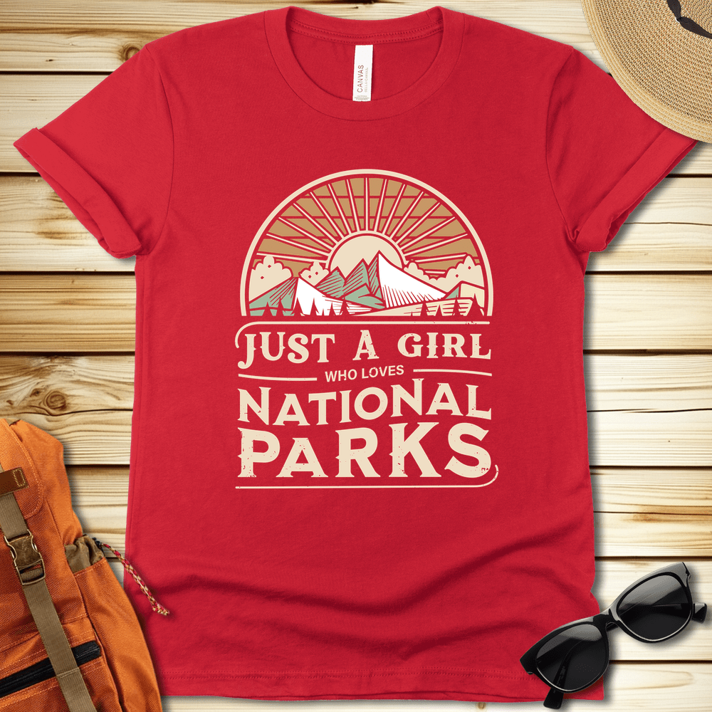 Just A Girl National Parks Tshirts – Ramblin Road